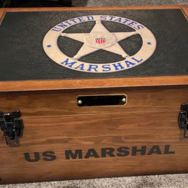US Marshal Badge Keepsake Box - Etsy