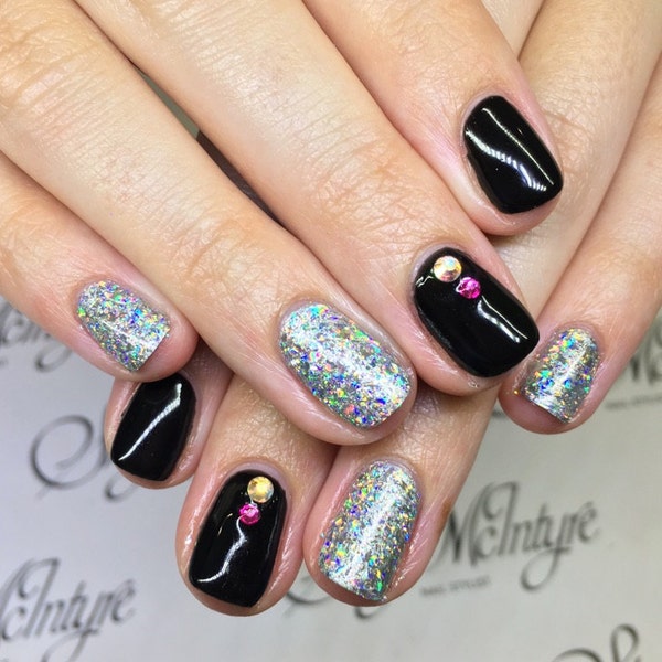 Jet Black Flatback Crystal High Grade Glass Non-hotfix Nail Art ...