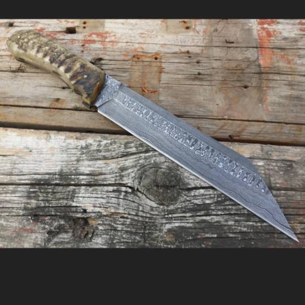 Custom Handmade Viking Medieval Seax Sword , Viking Sword , Short Sword ...