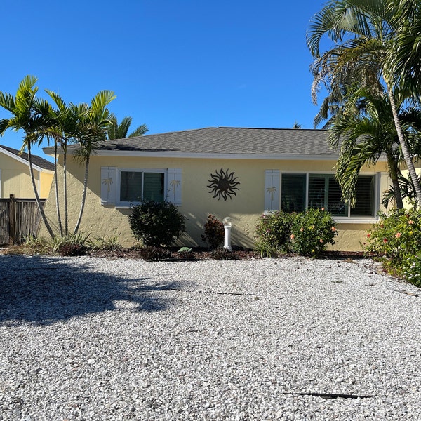Exterior Palm Tree Shutter Made of Pine Perfect for Your Cabin, Cottage ...