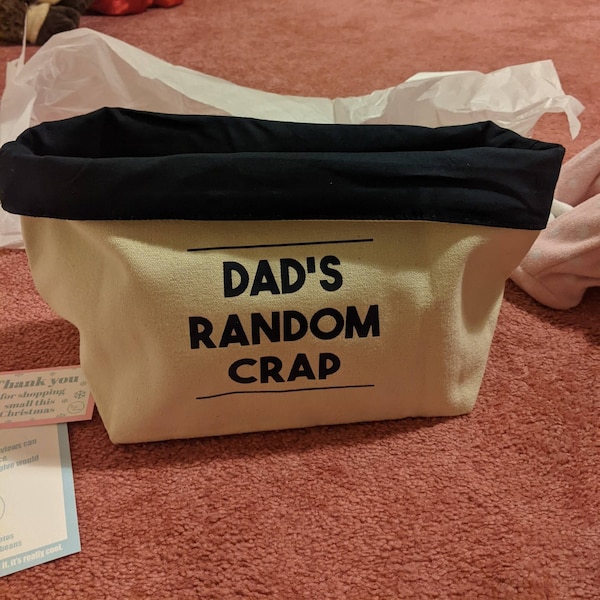 Personalised Random Crap Storage Organiser, Father's Day Gift ...