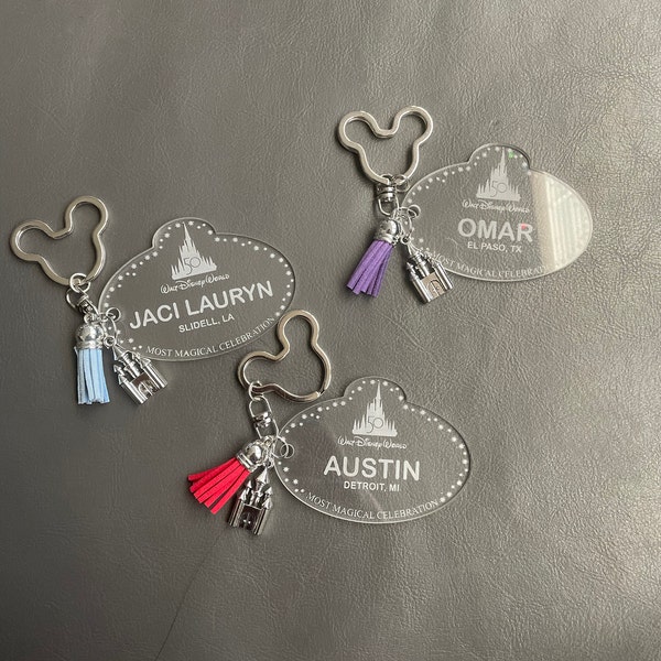 Walt Disney World 50th Anniversary Cast Member Inspired Acrylic Key ...