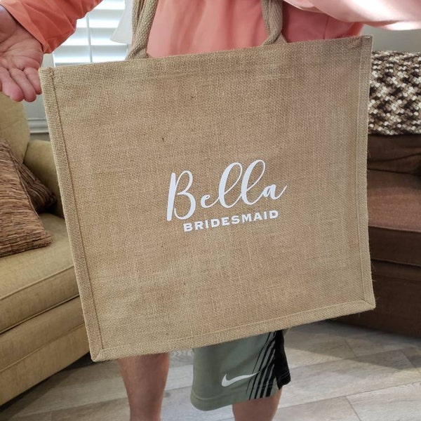 Bridesmaid Tote Bag Set of 5 Set of 6 Set of 7 Set of 8 Set of 9 ...