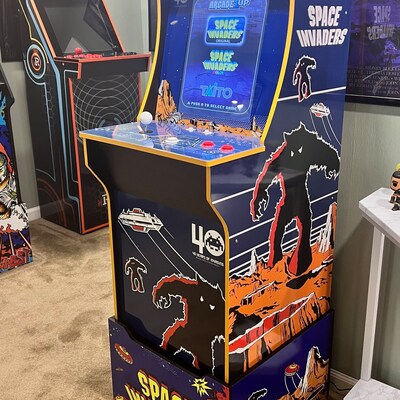 Space Invaders Arcade 1up Cabinet Riser Sides Graphics Decals Stickers ...