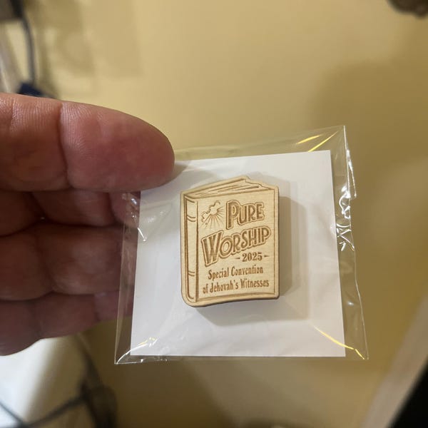 Set of 100 Pieces, Small Wooden Plaque "pure Worship" 2025 JW ...