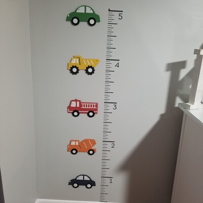 Growth Chart Ruler Decal Children's Vinyl Wall Decal - Etsy