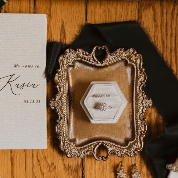2 Vow Books My Vows to - Hard Cover Wedding Ceremony or Elopement Vow ...