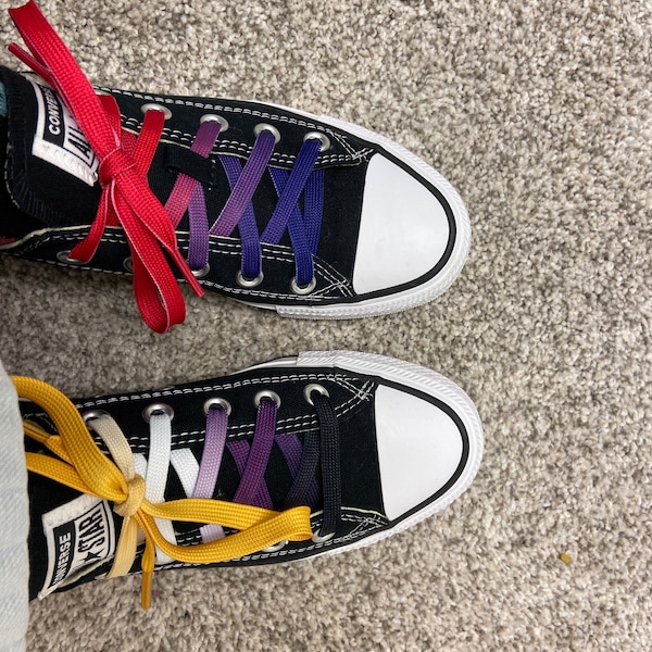 Transgender Pride Shoelaces — Subtle LGBT Pride Accessory Pride Flag ...