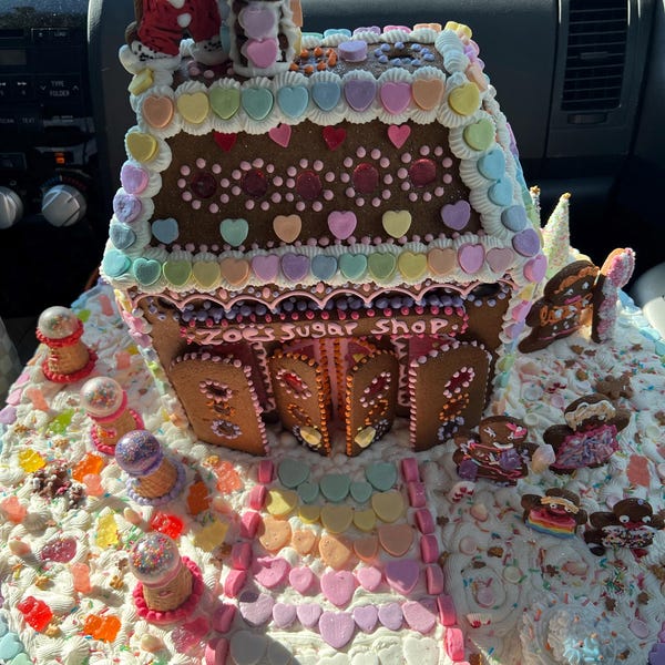 The Pastry Shop | Gingerbread House Template - Etsy