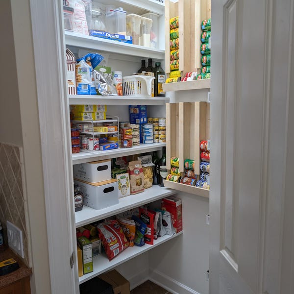 4 Row 36 Can Food Wall Storage Rack - Etsy