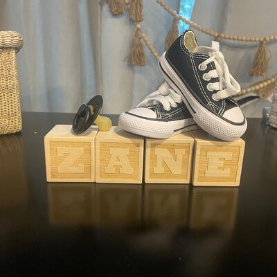 Personalized Wooden Blocks Name Blocks Alphabet Baby Name Nursery ...