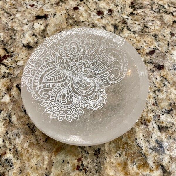 Zodiac Wheel Selenite Plate Selenite Charging Plate Crystal Grid ...