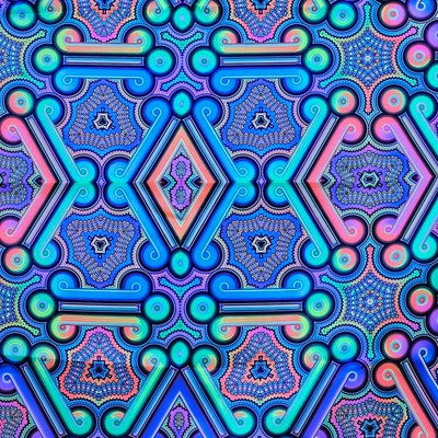 Chroma Zen blacklight Tapestry Psychedelic UV Reactive Fluorescent Wall ...