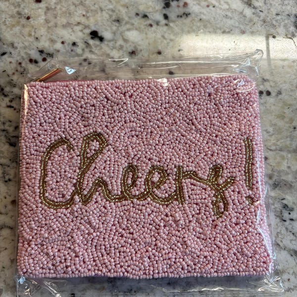 Preppy Coin Purse Beaded Bag Custom Purse Beaded Wallet Coin Pouch ...