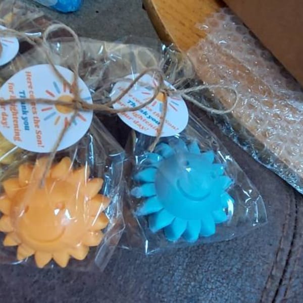 Sun Baby Shower Soap Favors Sunshine Soap Here Comes the Son Soap Sun ...