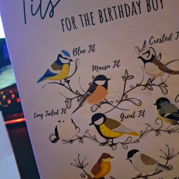 Funny Bird Pun Birthday Card Bird Day Card Funny Birthday Card for ...