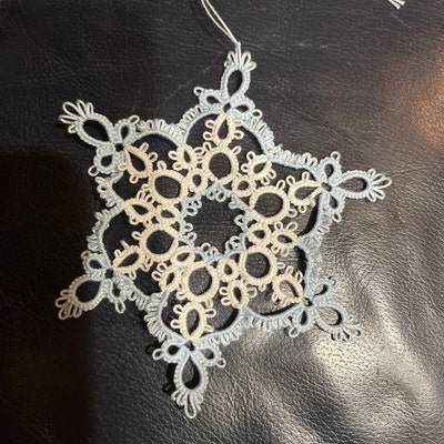 Original Tatting Snowflake Pattern, Shuttle Tatting Tutorial, Tatting PDF Pattern, Tatted ...
