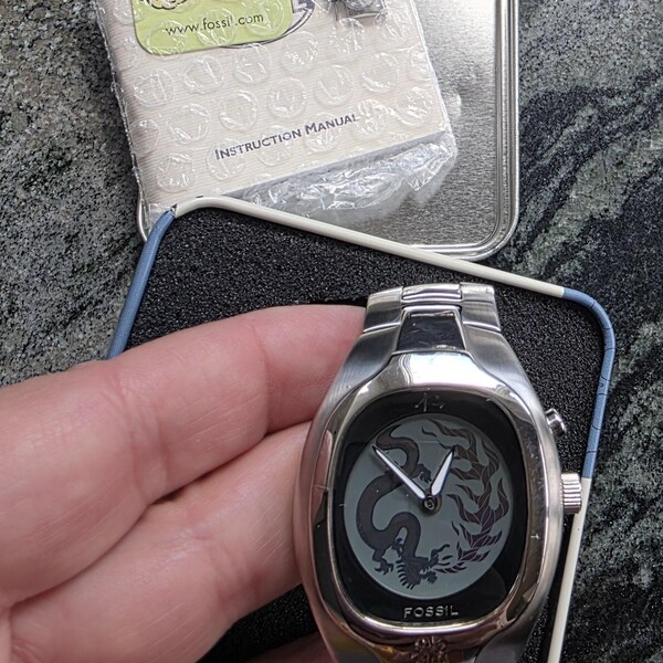 Oakley Blade 2 Silver Link Saw Frame Wristwatch Stainless Steel ...