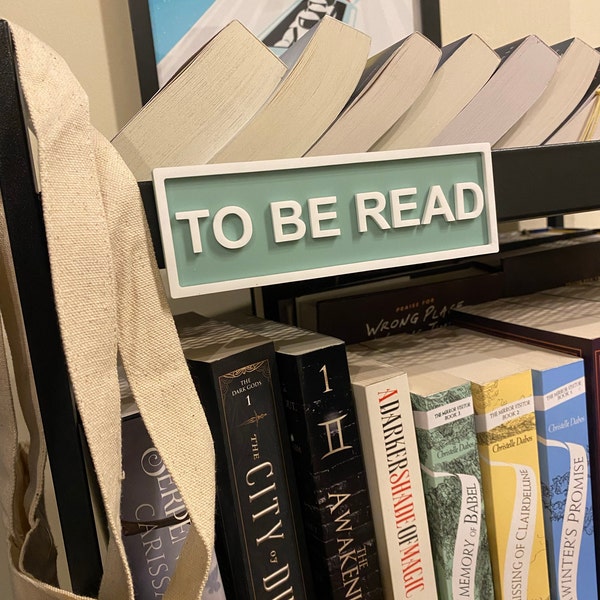 To Be Read | Library Sign | Street Sign | Book Sign | Bookish Decor ...
