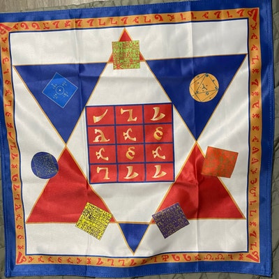 Enochian Holy Table of Practice With 7 Ensigns of Creation / Ritual ...