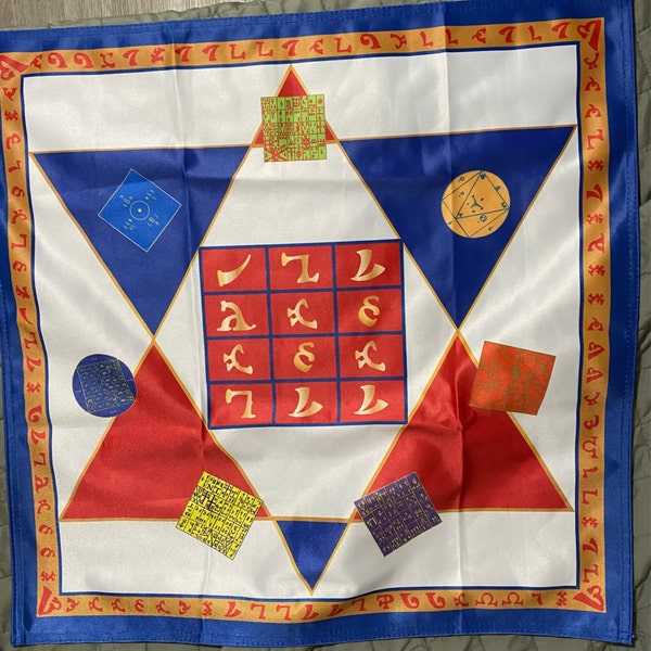 Enochian Holy Table of Practice With 7 Ensigns of Creation / Ritual ...