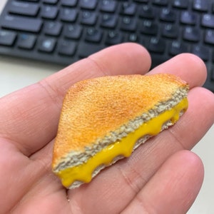 Grilled Cheese Pin, Cute Brooch 3D Food Pin, Food Jewelry, Cute Bar Pin ...