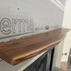 Live Edge Black Walnut Butcher Block Floating Shelf - One Shelf 48"x10 ...