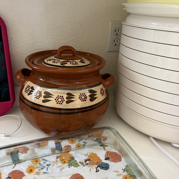 Large Mexican Olla Mexican Olla De Barro Frijolera Grande Bean Pot ...