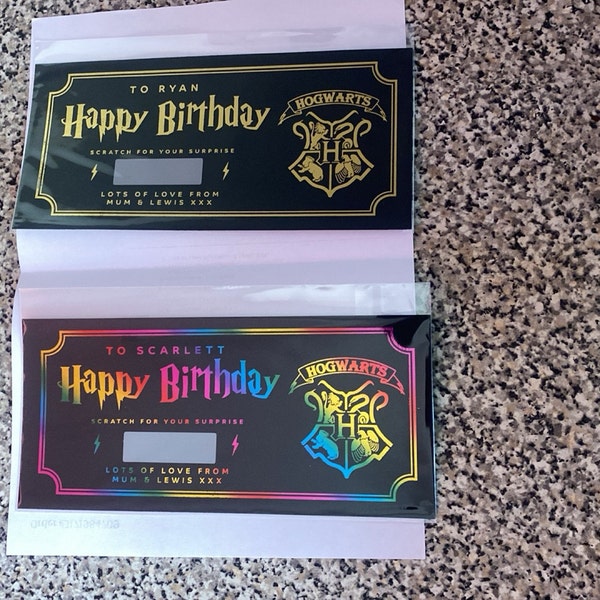 Personalised Foil Festival Keepsake Ticket Voucher, Surprise Customised ...