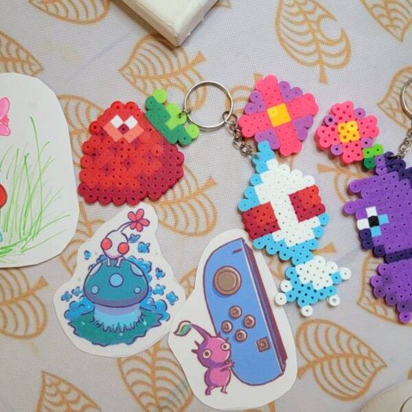 Maws Bead Sprite Keychain | Splatoon Salmon Run - Etsy