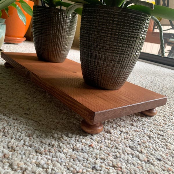Wood Table Riser - Wood Pedestal - Rustic Wood Riser - Farmhouse Riser - Wood Tray - Rustic ...