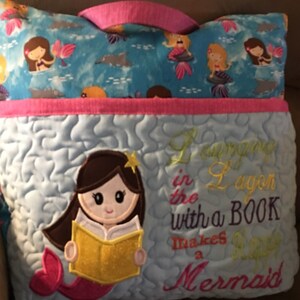 Mermaid Book Applique Design Mermaid Applique Design Mermaid Embroidery ...