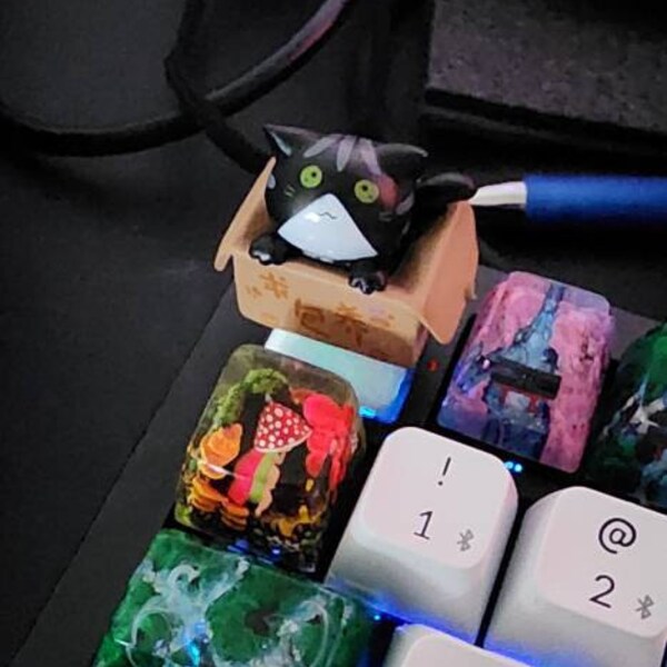 Summer Mushrooms Keycap, Artisan Keycaps, Clear Novelty Keycap ...