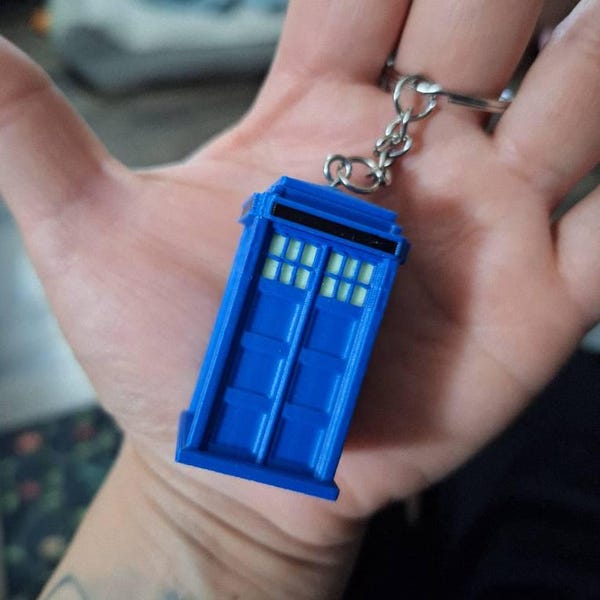 Retro Milk Carton Pill Holder Keychain – 3D Printed Mini Container for ...