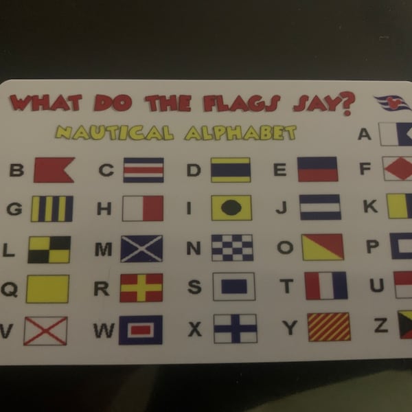 Disney Cruise Fish Extender Gift - FE Gift - Flag Decoder - Nautical ...