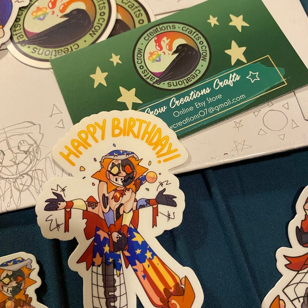 Happy Birthday! - FNAF SB Ruin Eclipse Vinyl Sticker - Etsy