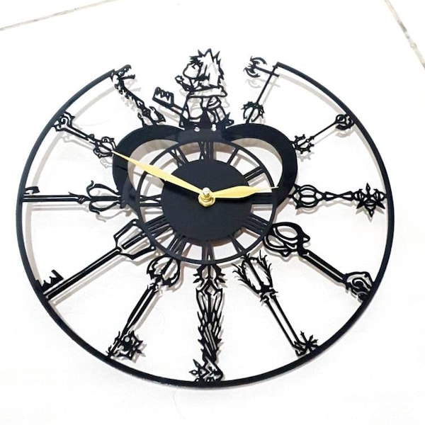 Kingdom Hearts Clock, Kingdom Hearts Gifts, Kingdom Hearts Wall Clock ...
