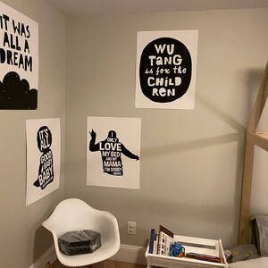 Rap lyrics wall art Rap decor Bathroom decor Rap poster | Etsy