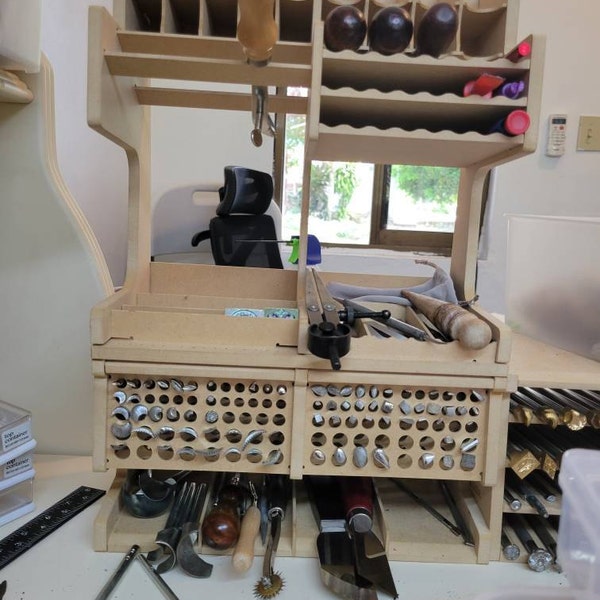 Wooden Tool Shelf,leathercrafts Tools Holder,tools Organizer,tools ...
