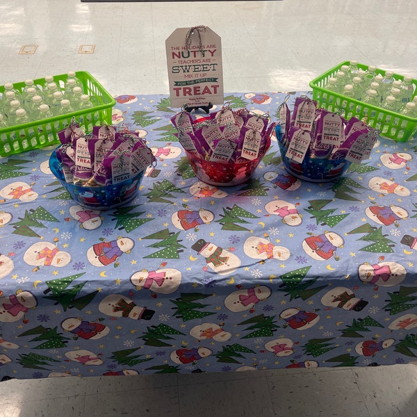 Christmas Snack Mix Tags Printable, Holiday Trail Mix Gift Tags ...