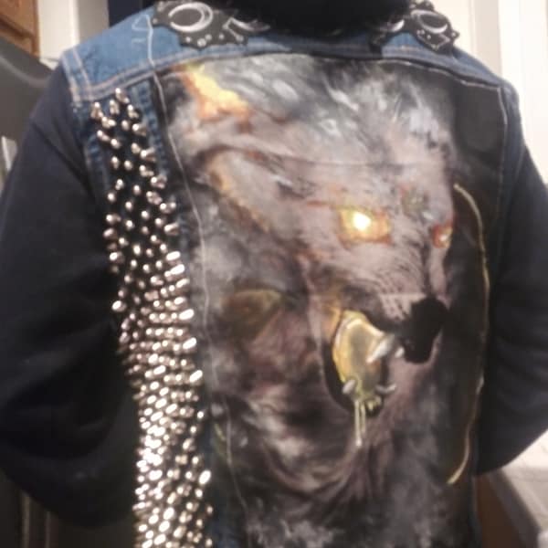 Wolf Back Patch Crust Nature Forest - Etsy