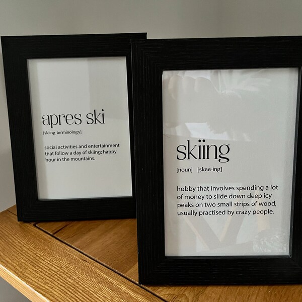 Ski Gift, Skier Gift, Apres Ski, Dump Definition, Printable Decor ...