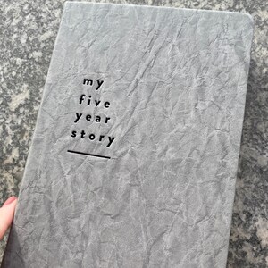 My Five Year Story Journal Cotton One Line a Day Journal - Etsy