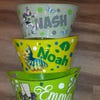Personalized Boy Basket, Easter Basket, Medium Oval Basket, Boy or Girl ...