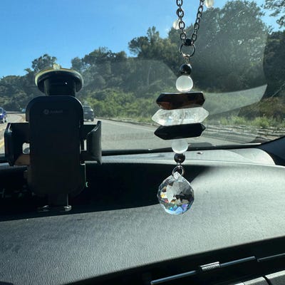 Sea Glass and Seashell Suncatcher for Car - Etsy