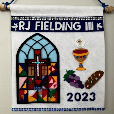 UNASSEMBLED Personalized Confirmation Banner Kit Confirmation - Etsy