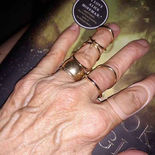 Adjustable Sterling Silver Swan Neck Splint Ring: Hyperextension ...