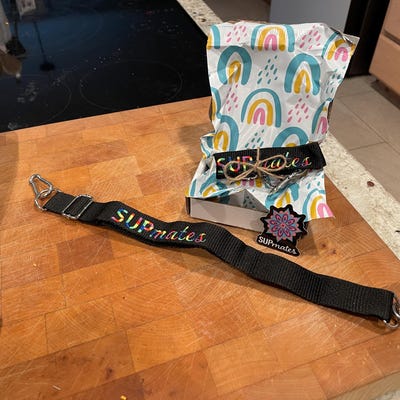 2 VIVID PINK & TURQUOISE Blue Colors Supmates Straps 17 Adjustable to ...