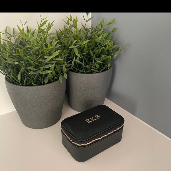 Personalised Backpack With Initials - Monogrammed Grey Rucksack ...