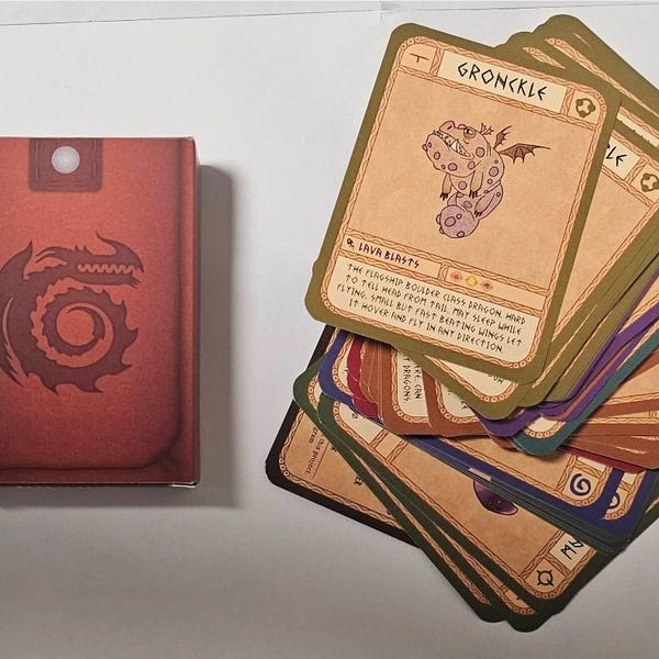 HTTYD Deck of Dragons (how to Train Your Dragon Cards) - Etsy UK